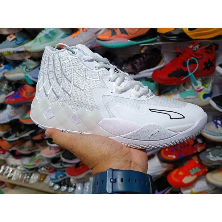【ของแท้ตรง PM * MB.01 lamelo Ball รองเท้าบาสเก็ตบอลแฟชั่นผู้ชายสีขาว | Lazada.co.th