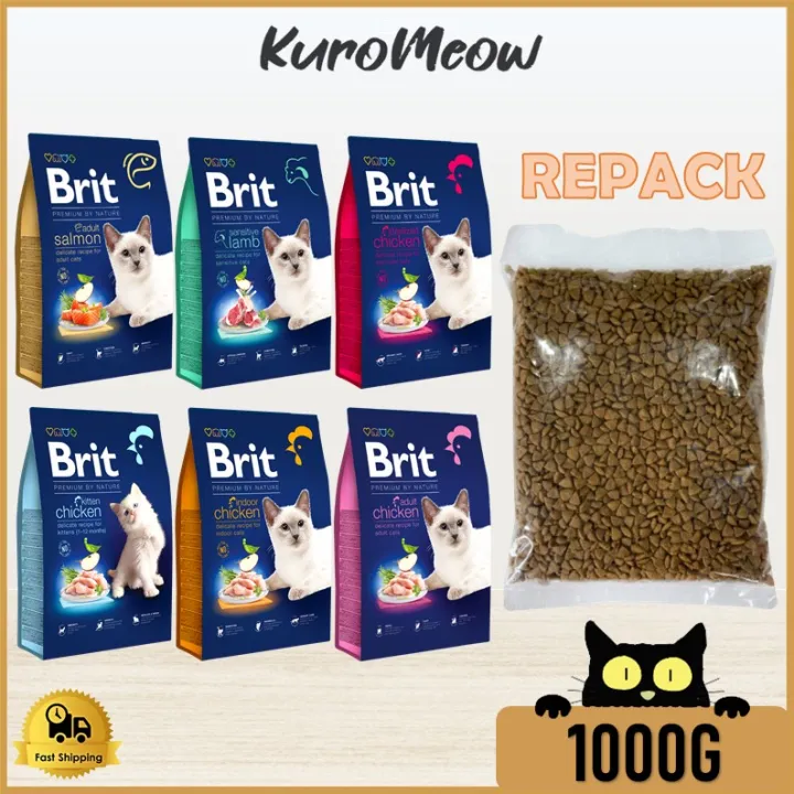 [REPACK] Brit Premium Cat Food ( 1000G / 1KG ) ( Kitten, Adult Salmon ...