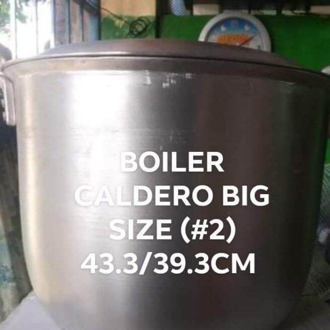 BOILER KALDERO BIG SIZE (#2) 43.3CM/ 39.3CM ALUMINUM | Lazada PH