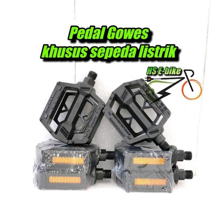 PEDAL GOWES KHUSUS SEPEDA LISTRIK UNIVERSAL 1 SET KIRI - KANAN ORI ...