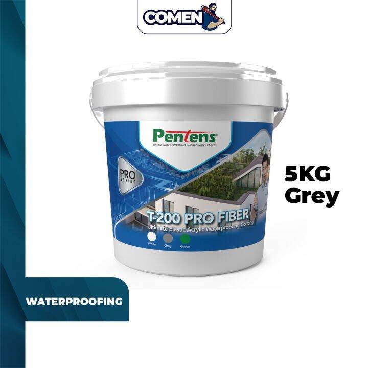 PENTENS T-200 Pro Fiber Ultimate Elastic Acrylic Waterproof Membrane ...