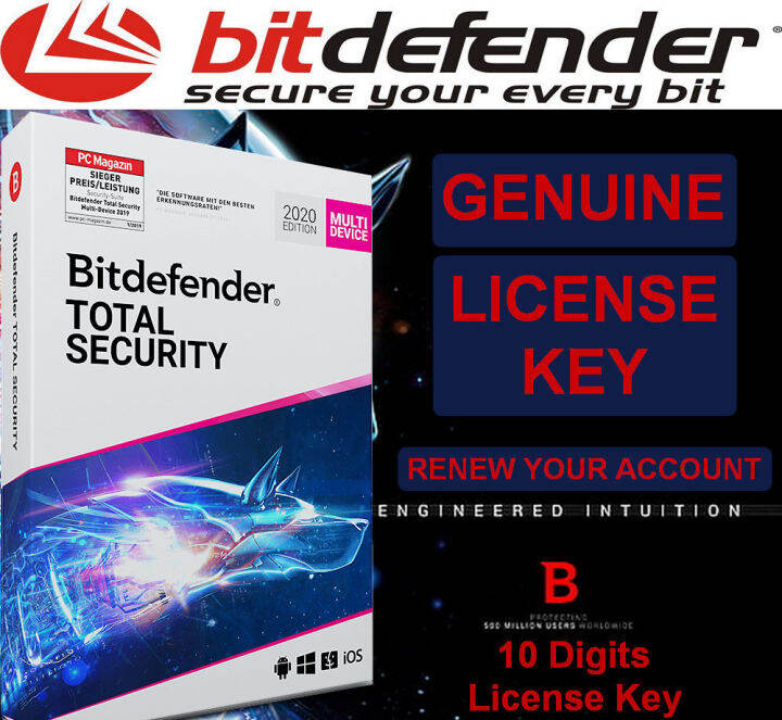 Bitdefender Total Security 2021 License Key Only | Lazada PH