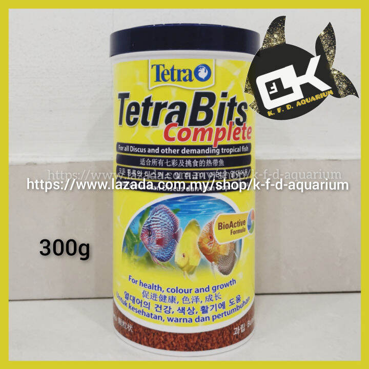Tetra Bits/TetraBits Complete Discus Fish Food 300g/1000ml (Slowly ...