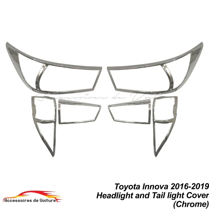 Toyota Innova 2016-2020 Headlight and Tail light Cover (Chrome) | Lazada PH