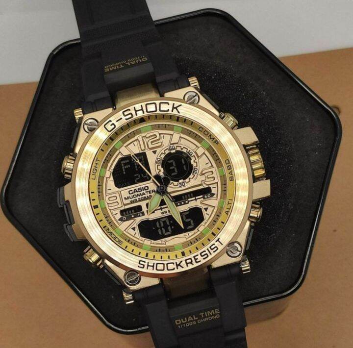 New Mens's Watch G4 Original Dual-Time Water Resistant | Shock Proof ...