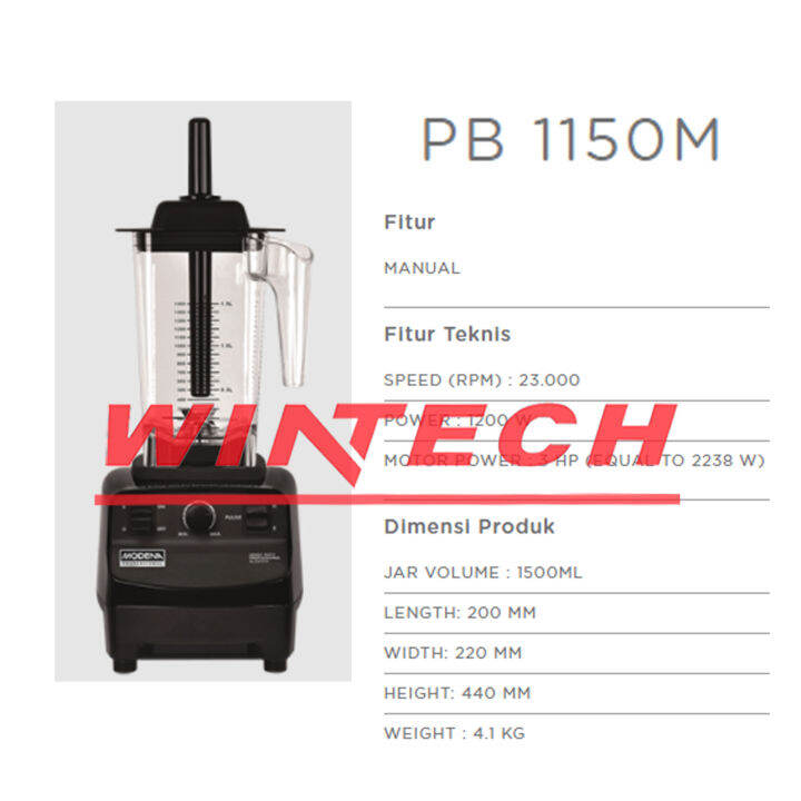 Heavy Duty Blender MODENA PB 1150M / Blender | Lazada Indonesia