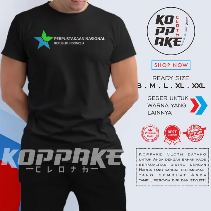 Kaos Perpusnas Perpustakaan Nasional Republik Indonesia Logo Baju ...