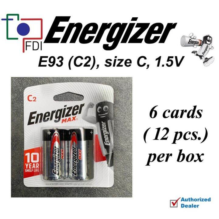 Energizer MAX Size D alkaline battery E95 x 6 (12 pcs per BOX) | Lazada PH