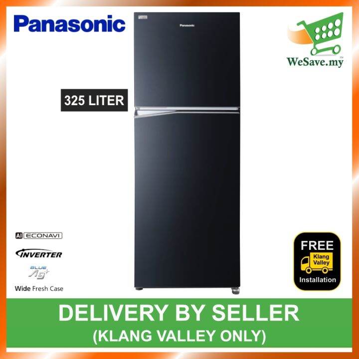 Panasonic 325L 2-Door Top Freezer Refrigerator NR-TV341BPKM Inverter ...