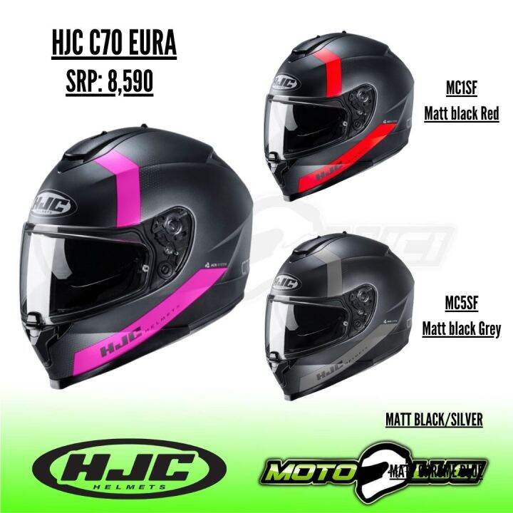 HJC C70 EURA FULL FACE HELMET DUAL VISOR | Lazada PH