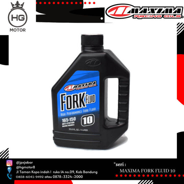 OLI MOTOR MAXIMA FORK FLUID 10 - oli shock untuk segala jenis motor | Lazada Indonesia