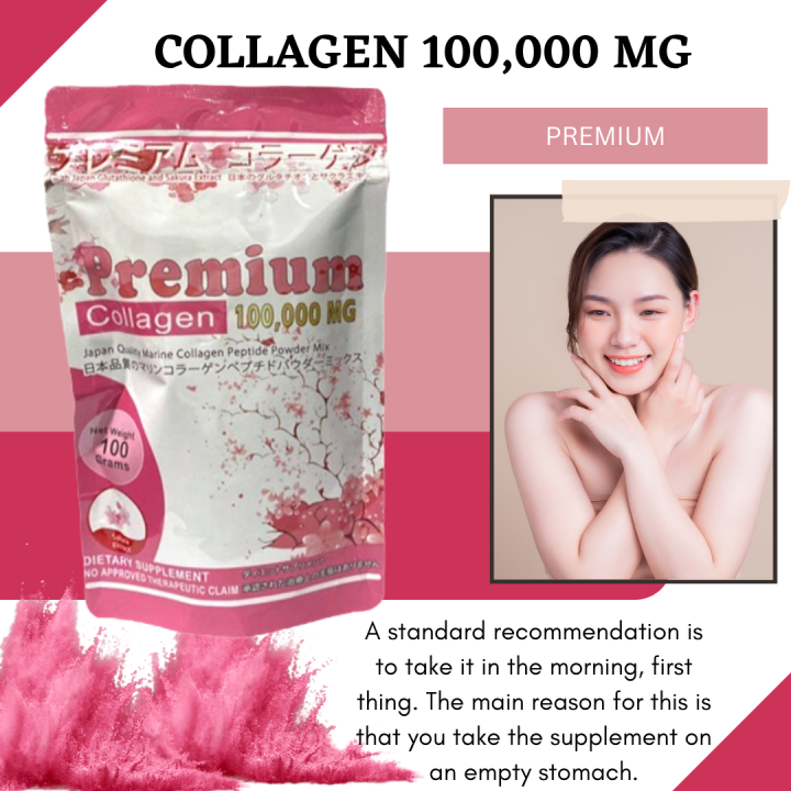 Premium Collagen 100,000 MG Japan Quality Marine Collagen Powder Mix ...