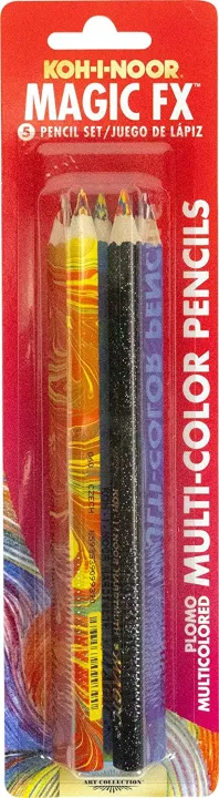 Koh-I-Noor Magic FX Pencils, 5-Pack - Original, Tropical, Neon, America ...