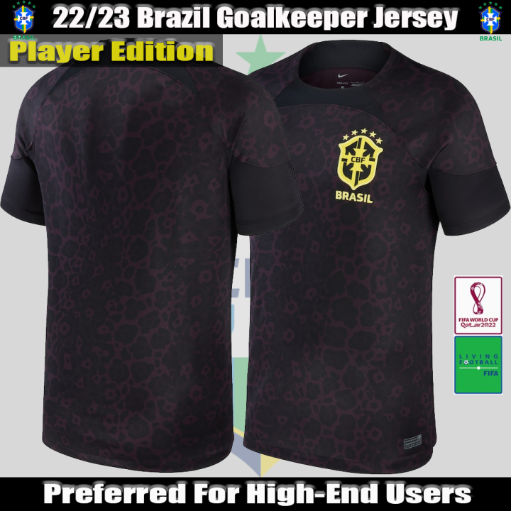 Player Version ） Brazil Goalkeeper Jersey 2022 World Cup Jersey Men ...