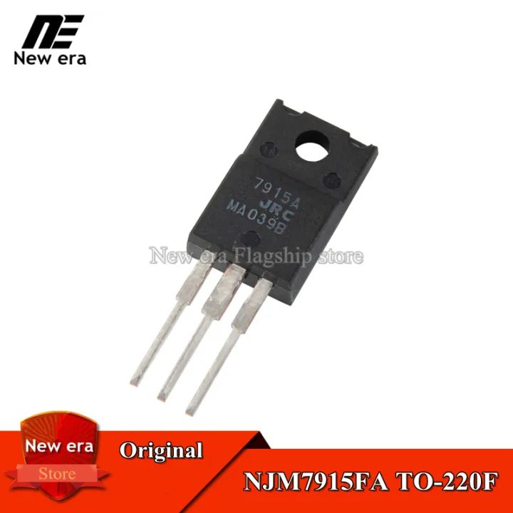 TO-220F NJM7915FA JRC7915A 7915A LM7915 TO220F Regulator Tiga Terminal IC Terintegrasi Asli Isi ...
