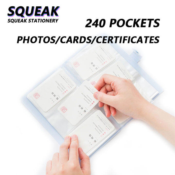240 Pockets Capacity Lomo Card Holder Photo card Book Card Stock Photo ...