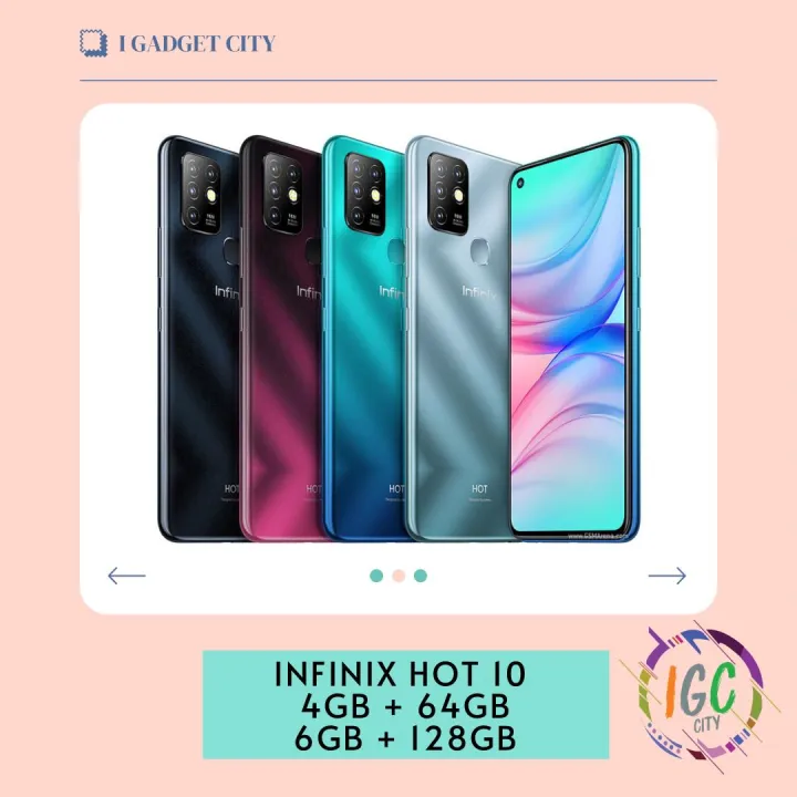 Infinix Hot 10 /x682 (4GB/64GB)(6GB/128GB) Original Infinix Malaysia ...
