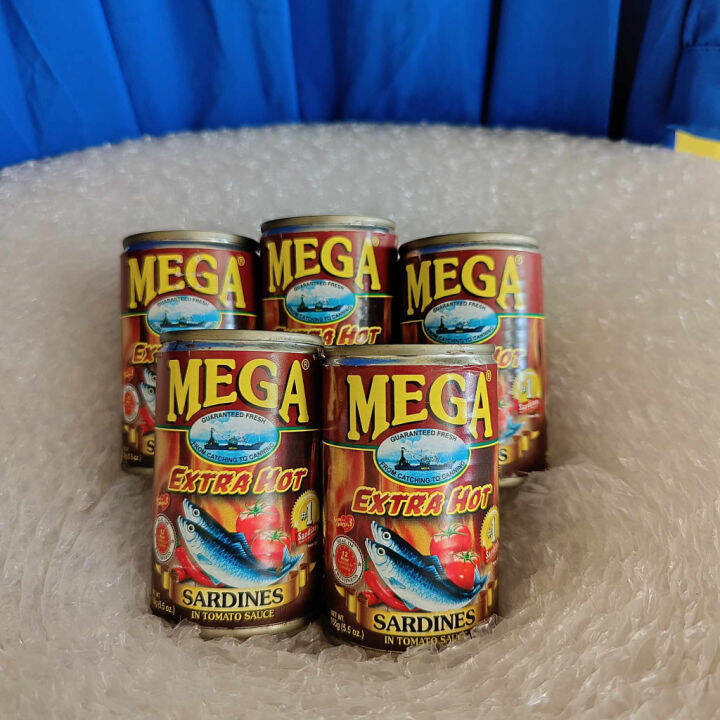 MEGA Sardines EXTRA HOT 155G 5+1 (BUY 5 GET 1) | Lazada PH