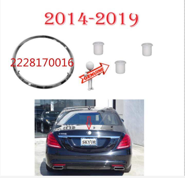 Mercedes แผ่นป้ายติดรถด้านหลัง,สำหรับท้ายรถโครเมี่ยมสัญลักษณ์ดาวสำหรับ ...