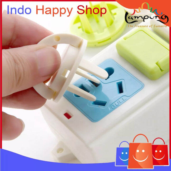 Pengaman Stop Kontak Penutup Lubang Colokan Listrik Socket Cover Electrical Safety 833 | Lazada ...