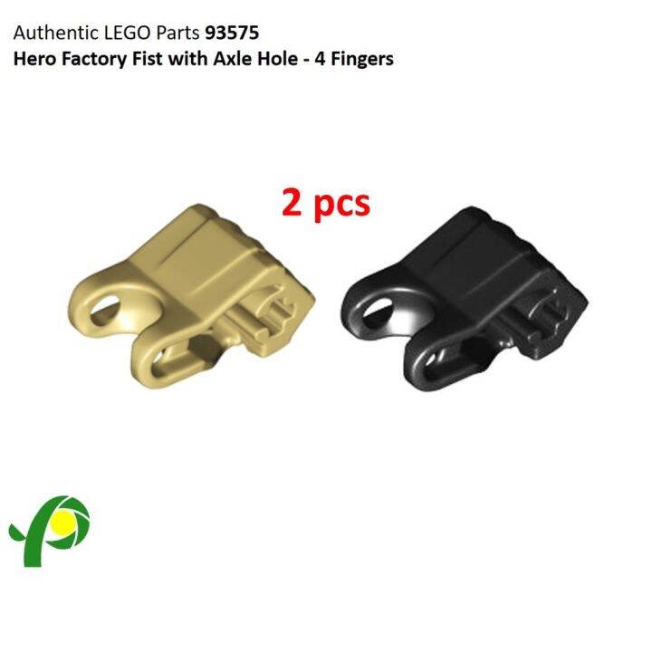 ♈ LEGO Parts 93575Factory Fist with Axle Hole - 4 Fingers Sold per 2 ...