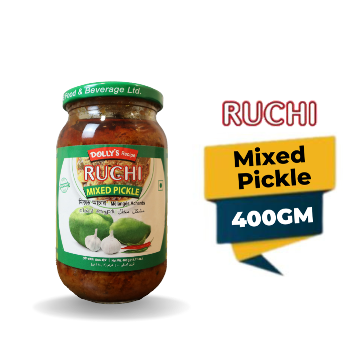 RUCHI PICKLE MIXED DOLLY'S RECIPE - 400 GM | Lazada