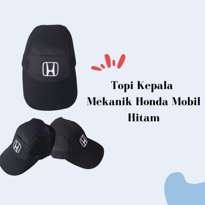 Topi Kepala Mekanik Honda Mobil Black | Lazada Indonesia