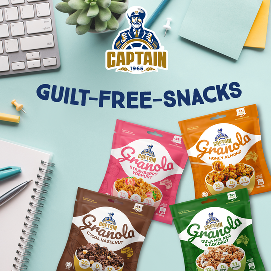 Captain Oats Granola 40g x 4 sachets | Lazada