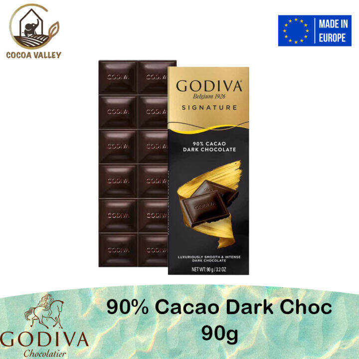 Godiva Signature 90% Cacao Dark Chocolate 90g | Lazada