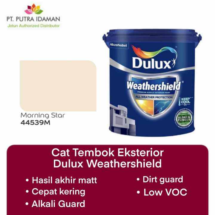 DULUX WEATHERSHIELD EXTERIOR - Morning Star 44539M Tinting | Lazada ...