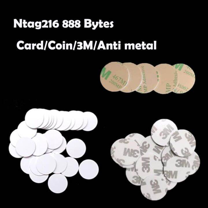 Ntag216 NFC Anti metal Sticker 13.56MHz Ntag 216 RFID Cards Smart Card ...