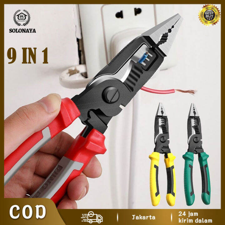 Tang Elektrik Multifungsi / Tang Pemotong Kabel Listrik Multifungsi ...