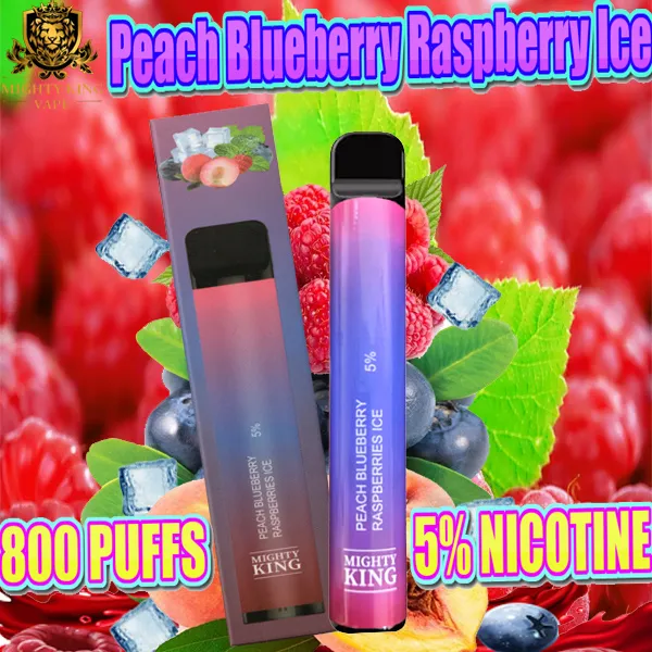 LEGIT MIGHTY KING Puff Plus smoke vaper full set (800 Puffs) (PEACH ...
