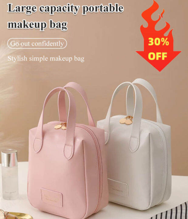 mengkai กระเป๋าเครื่องสำอางแบบพกพาสไตล์ใหม่สำหรับผู้หญิงขนาดใหญ่ ทนทาน ...
