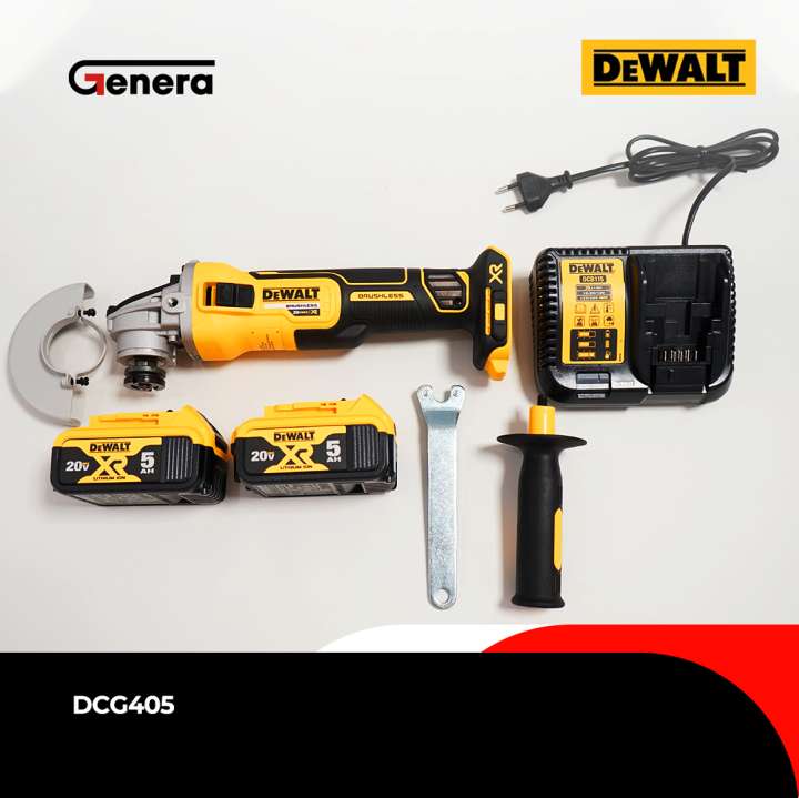 Mesin Gerinda Baterai Dewalt DCG405 Cordless Grinder DCG 405 20Volt ...