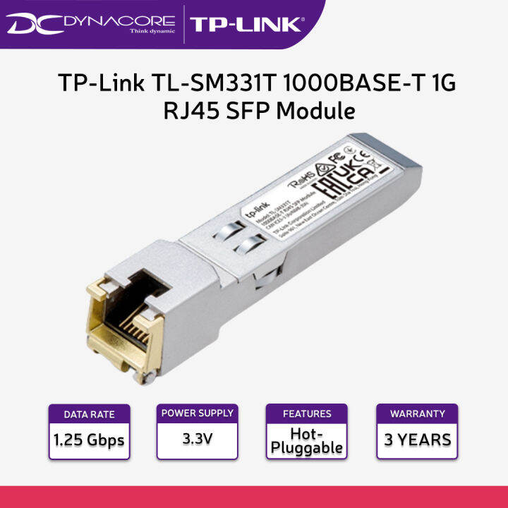 TP-Link TL-SM331T 1000BASE-T 1G RJ45 SFP Module | Lazada Singapore