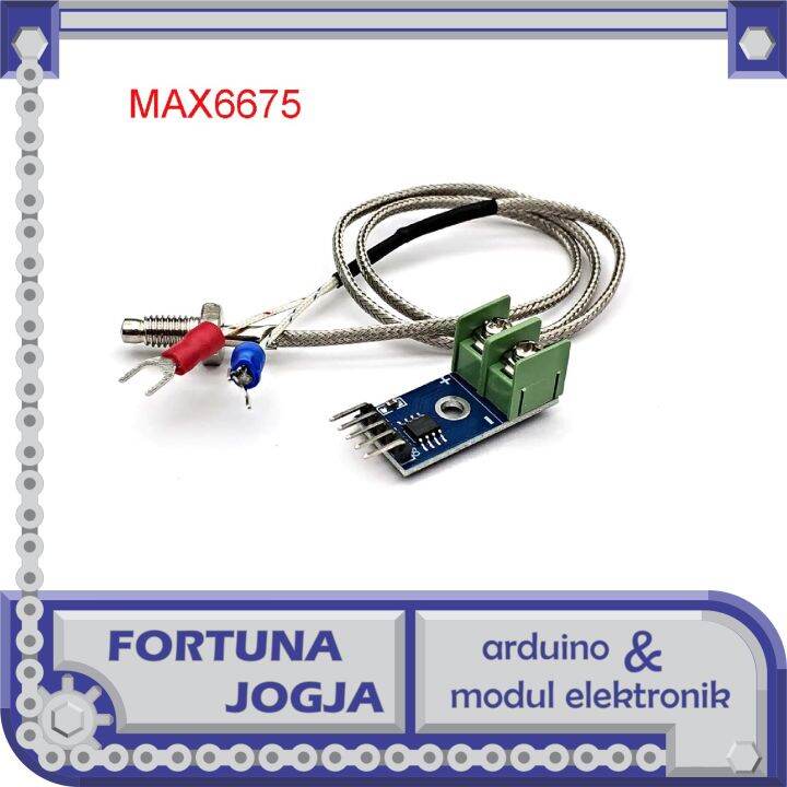 MAX6675 Thermocouple Module + Type-K Thermocouple Temperature Sensor | Lazada Indonesia