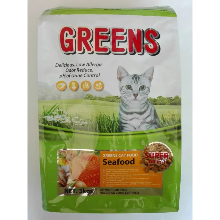 Greens Cat Food Seafood (8KG) | Lazada