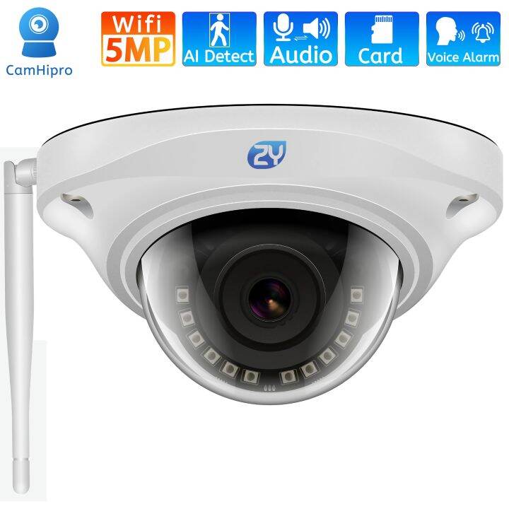 กล้องกล้องวงจรปิดคงทนกล้อง Cctv มาตรฐาน Onvif ตรวจจับมนุษย์โดม Ip ไวไฟ