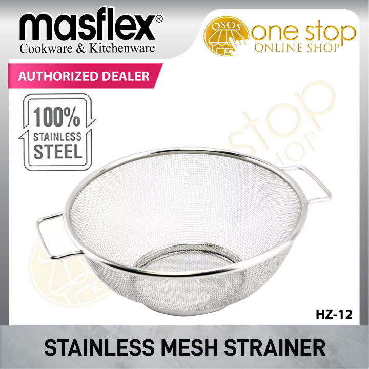 Masflex Original 22cm Stainless Steel Mesh Strainer/Mesh Basket HZ-12 ...