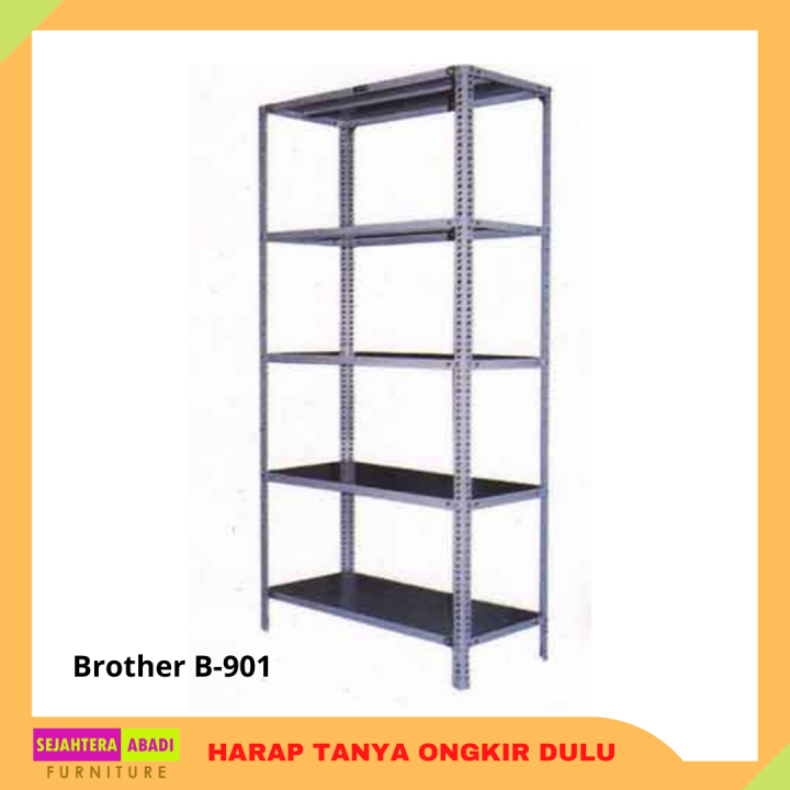 Rak Buku Rak Barang Besi Rak Serbaguna Brother B-901 | Lazada Indonesia