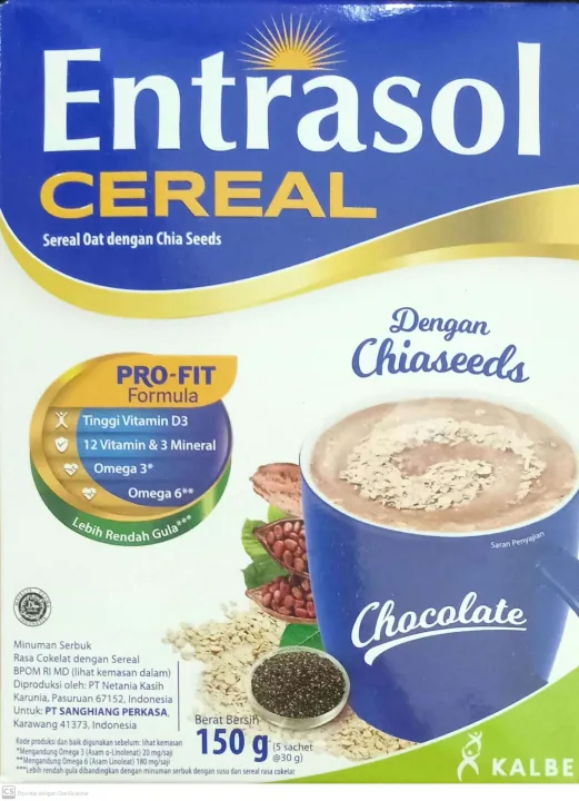 Entrasol Cereal 150G PRO-FIT / Entrasol Cereal Minuman Serbuk ...