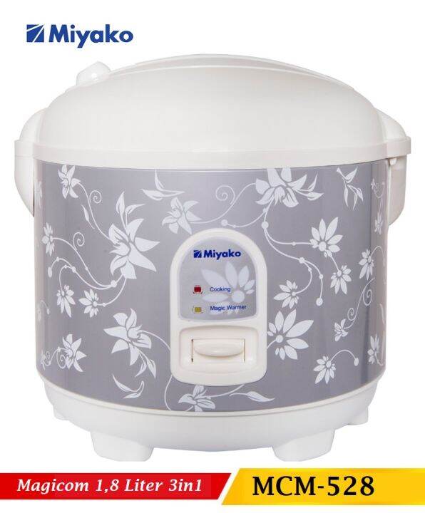 Magicom Miyako MCM528 Rice Cooker Penanak Nasi 1.8 Liter 3in1 Original Bergaransi Resmi | Lazada ...