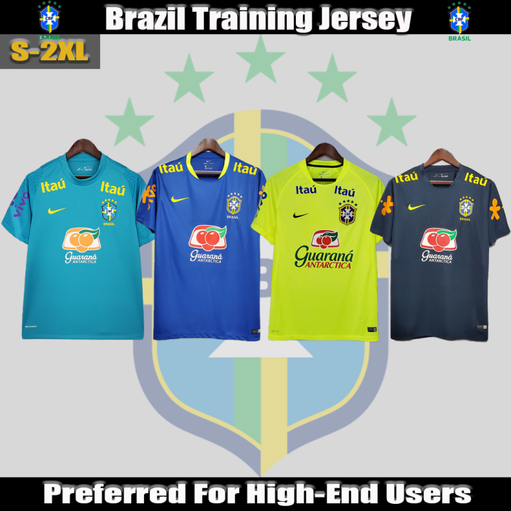 Brazil Pre-Match Training Jersey 22/23 Men Football Training Shirt ...