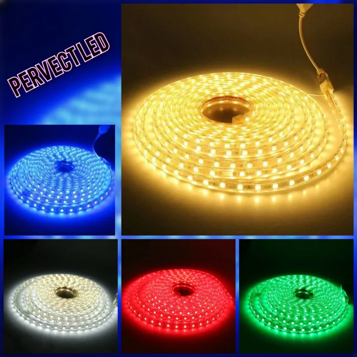 PAKET 20 METER PLUS SOCKET LED STRIP SMD5050 220VOLT - LAMPU HIAS LES ...