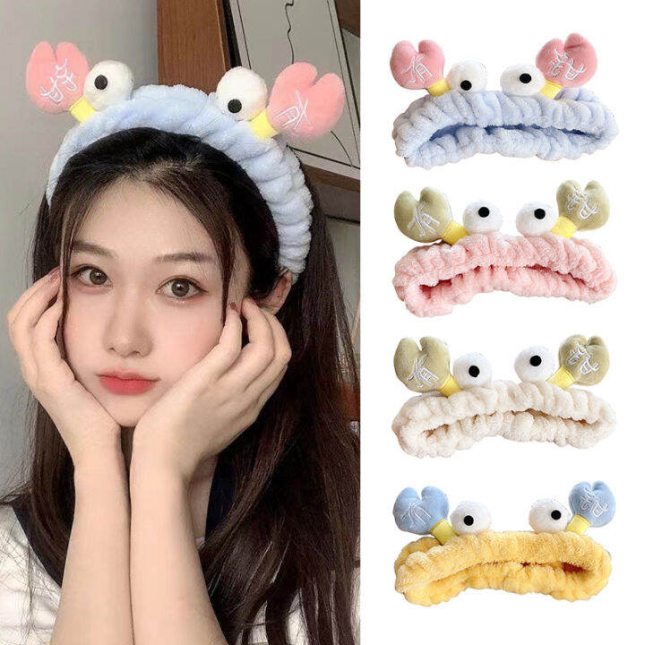 【HOMP】ที่คาดผมผู้หญิงที่คาดผมปูเล็กๆน่ารักและตลกมาสก์หน้าที่คาดผมผม ...