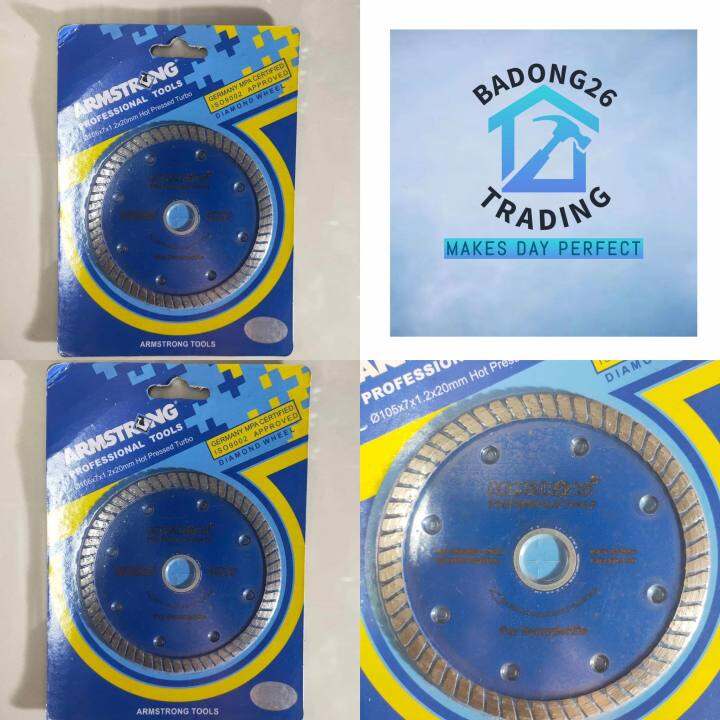 DIAMOND CUTTING WHEEL ARMSTRONG 4" | Lazada PH