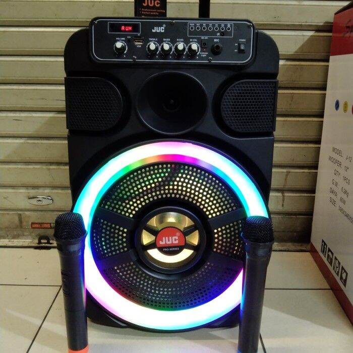 Speaker Portable meeting JUC 12 inch P-12 Speaker karaoke bluetooth | Lazada Indonesia