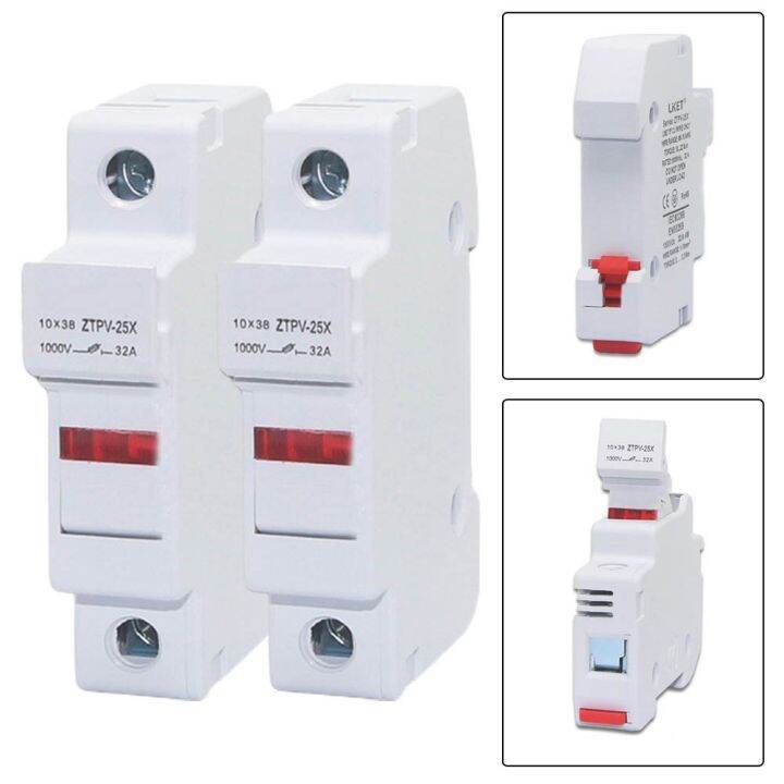 Durable DC Fuse PV Fuse Base 2P 32A Circuit Breaker DC Fuse Base High ...