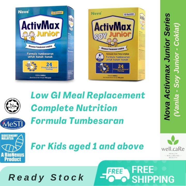[Wellcare] NOVA Activmax Junior Vanilla Soy Vanilla Coklat Probiotic ...